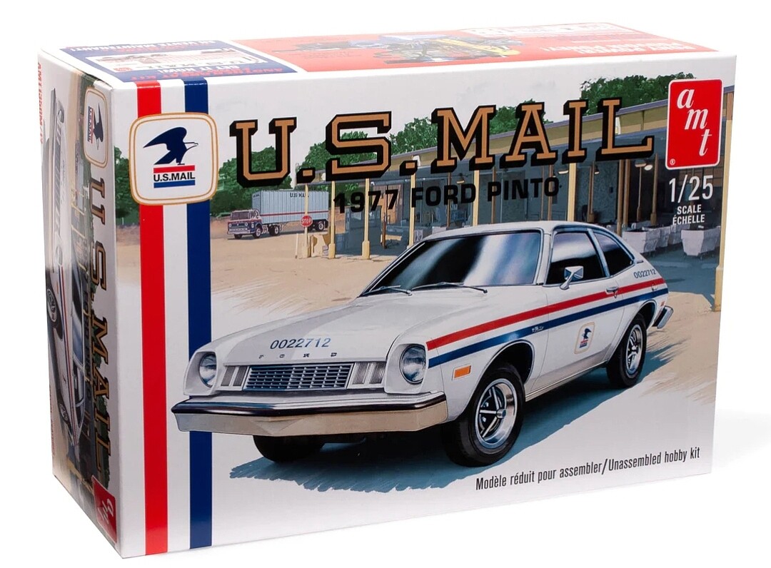 '77 Ford Pinto USPS -- Plastic Model Car Vehicle Kit -- 1/25 Scale ...