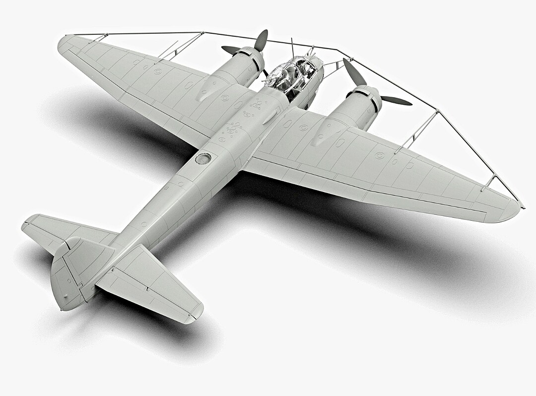 Ju-88A-8 Paravane German Aircraft -- Plastic Model Airplane Kit -- 1/48 ...