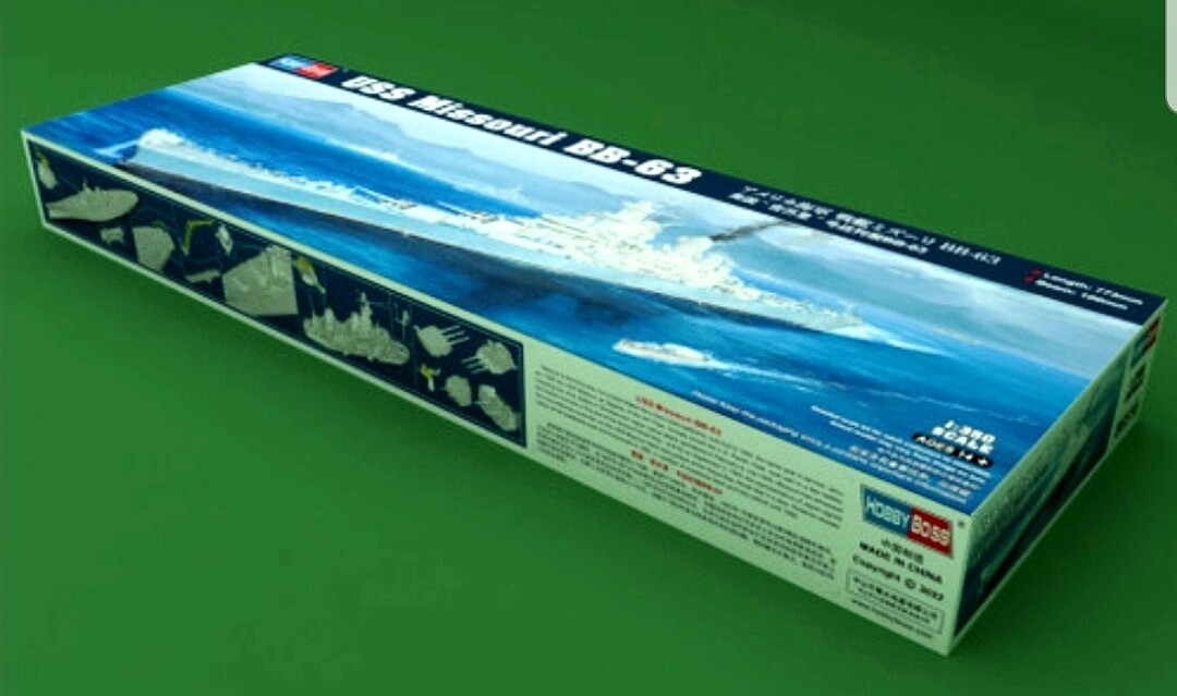 USS MISSOURI BB-63 -- Plastic Model Military Ship Kit -- 1/350 Scale ...
