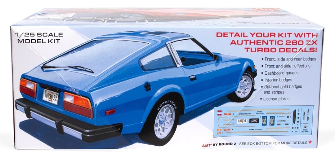 1981 Datsun 280 ZX Turbo -- Plastic Model Car -- 1/25 Scale -- #1372 ...