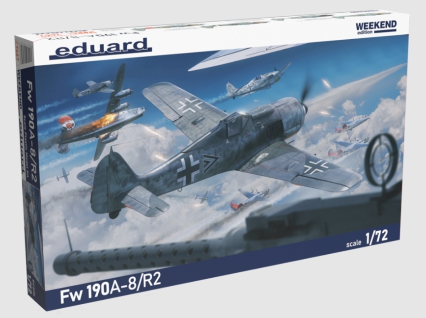 WWII Fw190A8/R2 German Fighter -- Plastic Model Airplane Kit -- 1/72 ...
