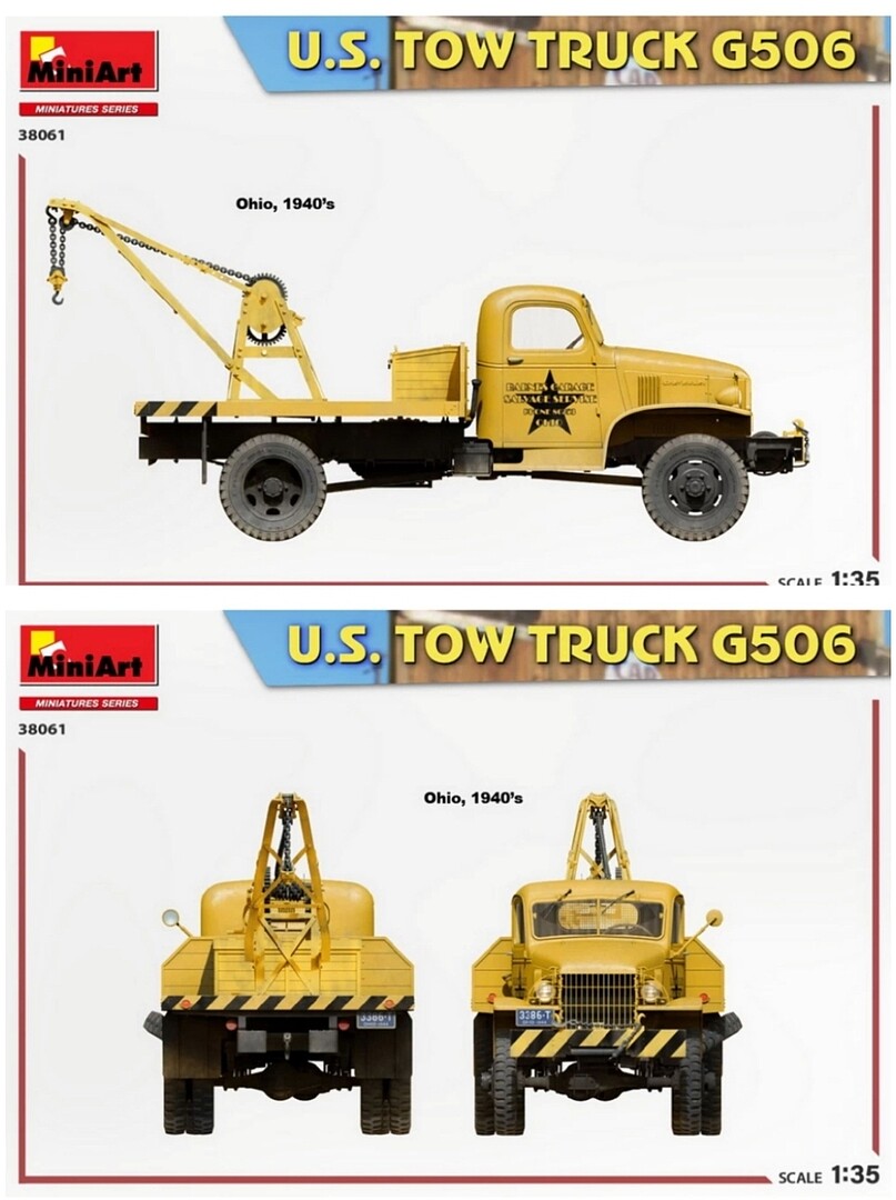 US G506 Tow Truck -- Plastic Model Military Truck Kit -- 1/35 Scale ...