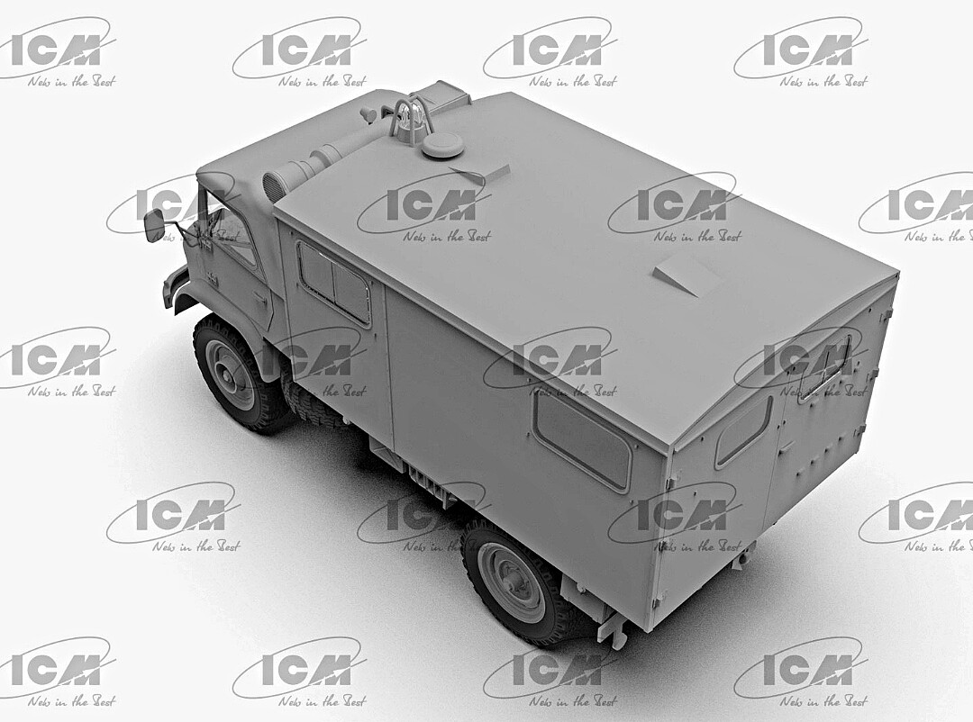 German Unimog S404 Military Ambulance -- Plastic Model Military Vehicle ...