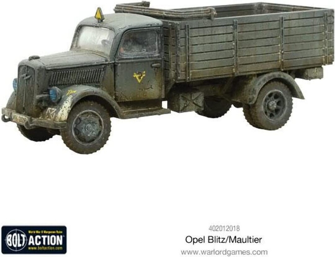 28mm Bolt Action- WWII Opel Blitz/Maultier German Truck (Plastic ...