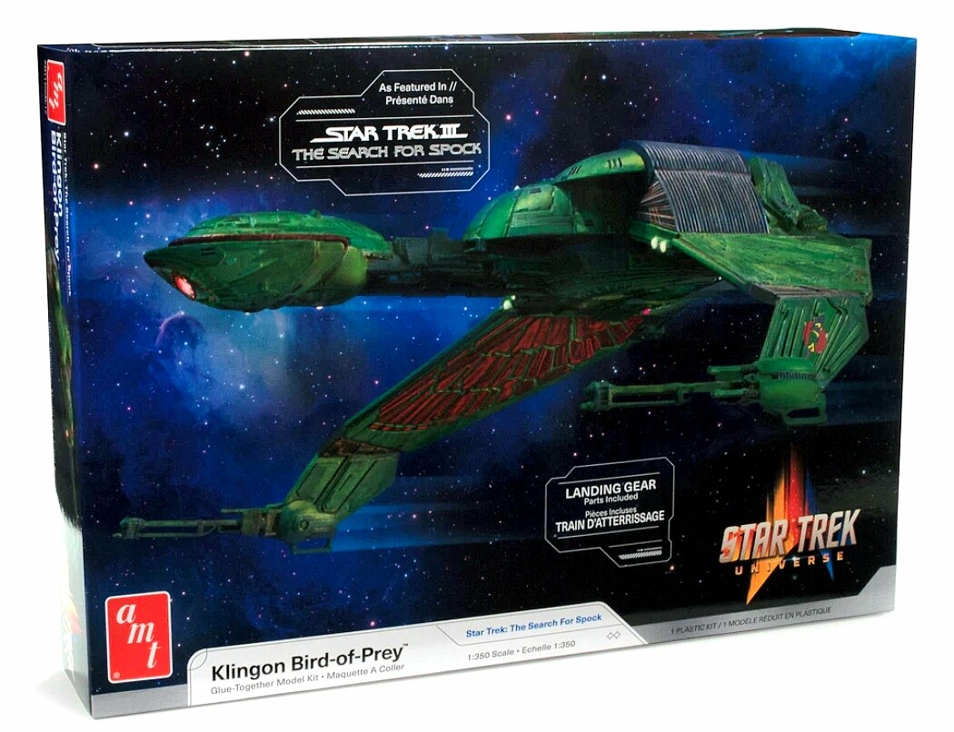 Star Trek Klingon Bird of Prey -- Science Fiction Plastic Model Kit ...