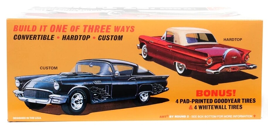 '57 Ford Thunderbird -- Plastic Model Car Vehicle Kit -- 1/25 Scale ...