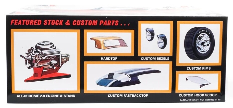 '57 Ford Thunderbird -- Plastic Model Car Vehicle Kit -- 1/25 Scale ...