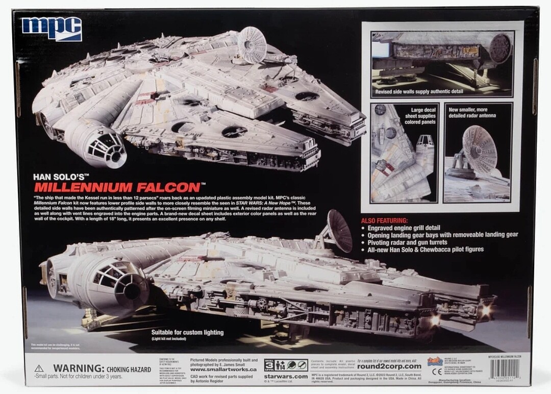 Star Wars - Millennium Falcon -- Science Fiction Plastic Model Kit -- 1 ...