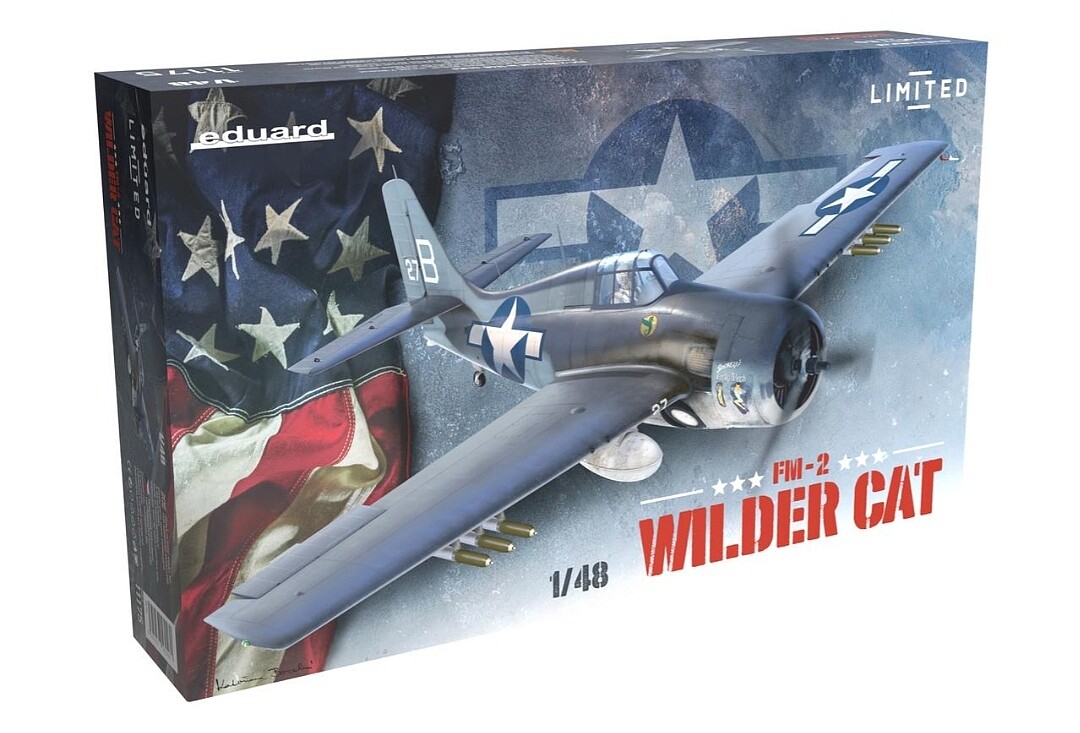 WWII FM2 Wildcat US Fighter -- Plastic Model Airplane Kit -- 1/48 Scale ...