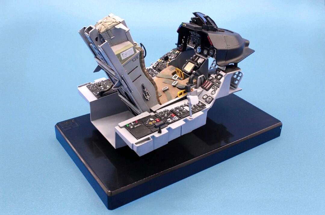 F-16 Cockpit -- Plastic Model Airplane Detail Kit -- 1/12 Scale ...