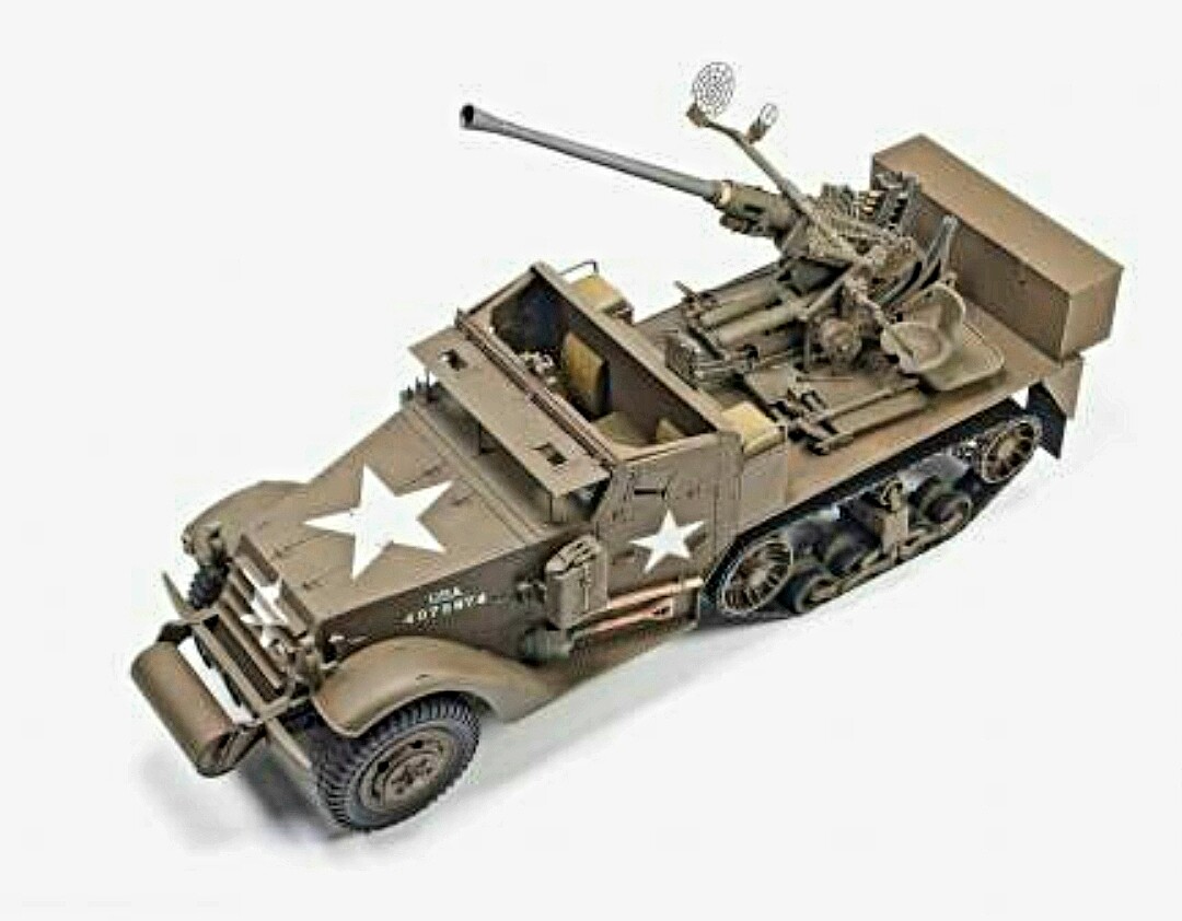 M34 40mm GMC US Korean War -- Plastic Model Military Vehicle Kit -- 1/ ...