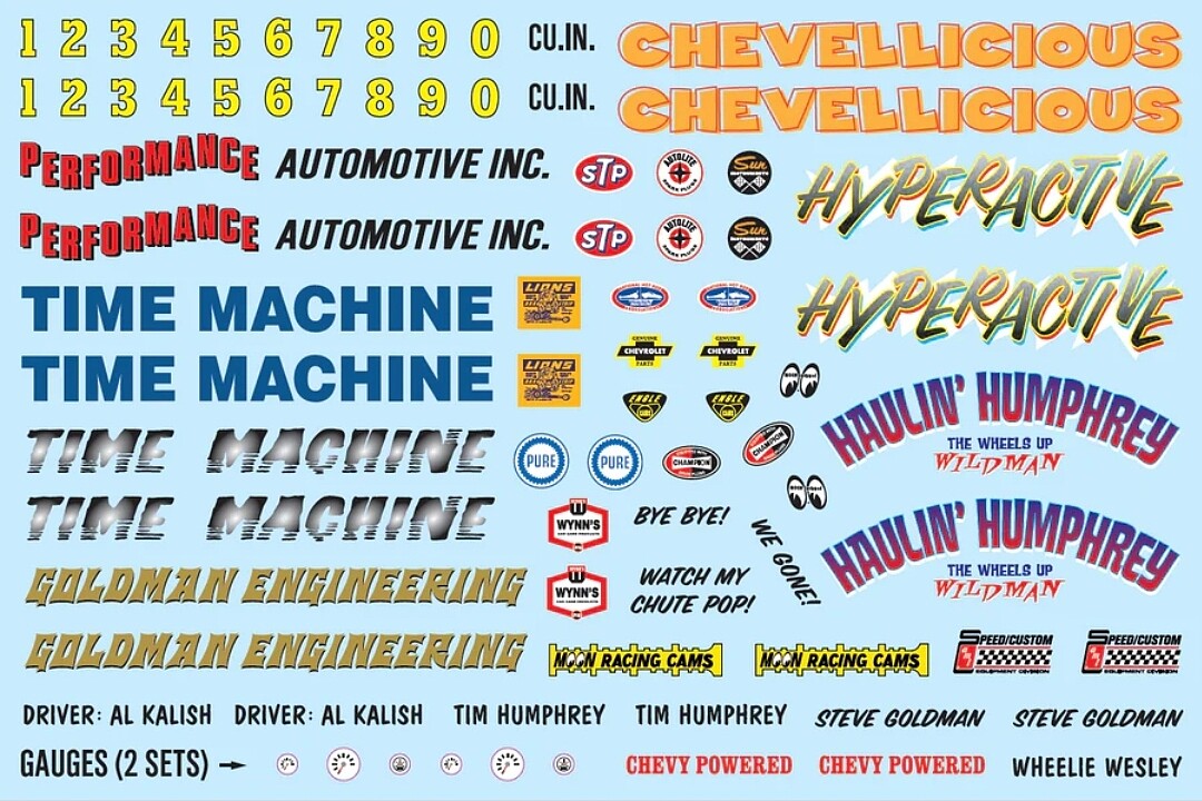 65 Chevy Chevelle AWB Time Machine Funny Car -- Plastic Model Car ...