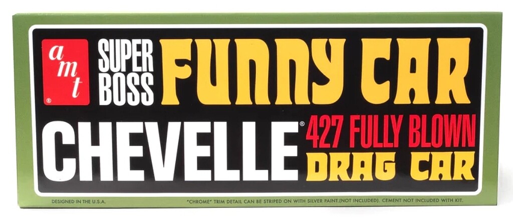 65 Chevy Chevelle AWB Time Machine Funny Car -- Plastic Model Car ...