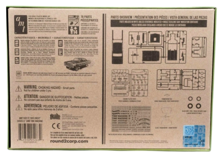 65 Chevy Chevelle AWB Time Machine Funny Car -- Plastic Model Car ...
