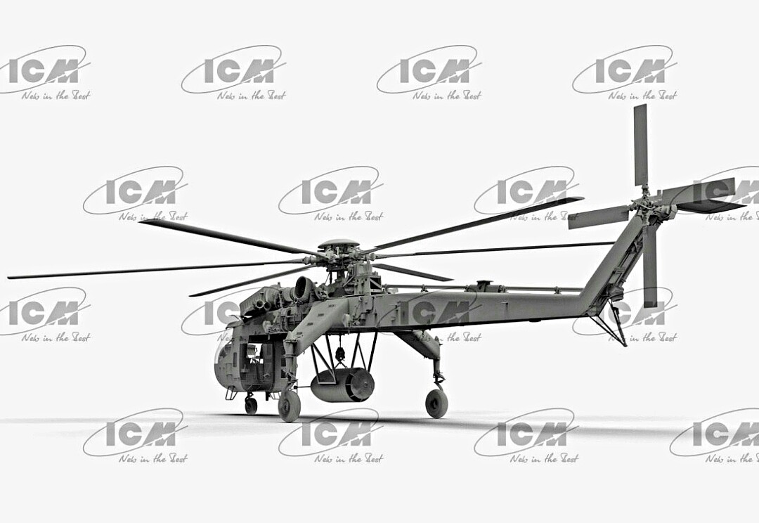 Sikorsky CH-54A Tarhe with BLU82 -- Plastic Model Helicopter Kit -- 1/ ...
