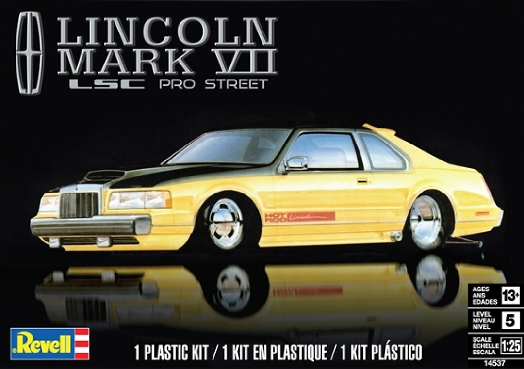 Lincoln Mark VII LSC Pro Street Car -- Plastic Model Car Kit -- 1/25 ...