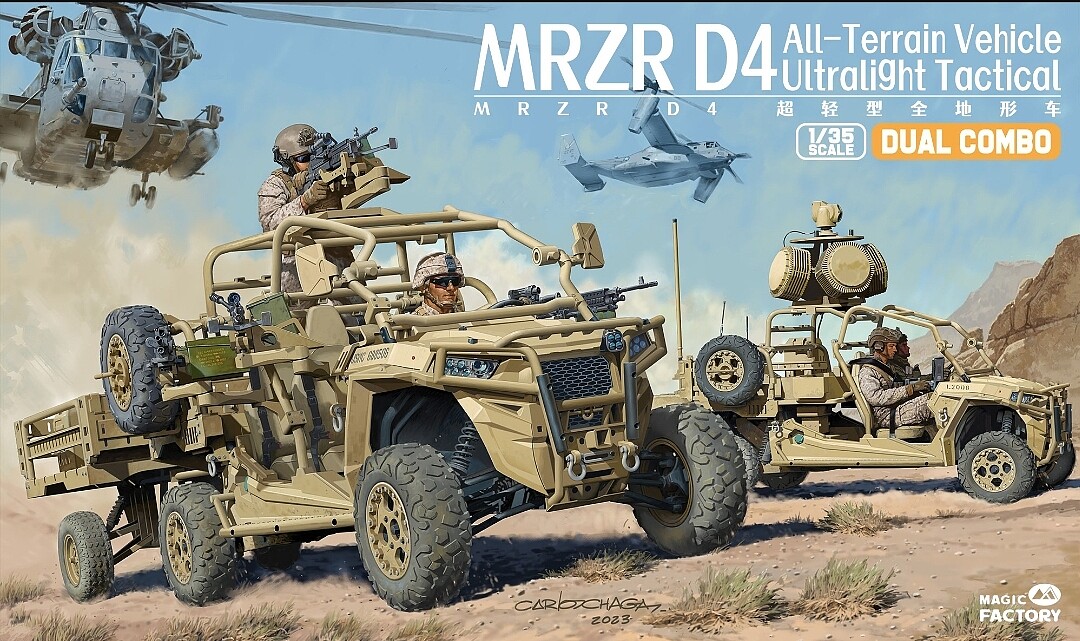 1/35 MRZR D4 Ultralight Tactical All-Terrain Vehicles Dual Combo (2 ...