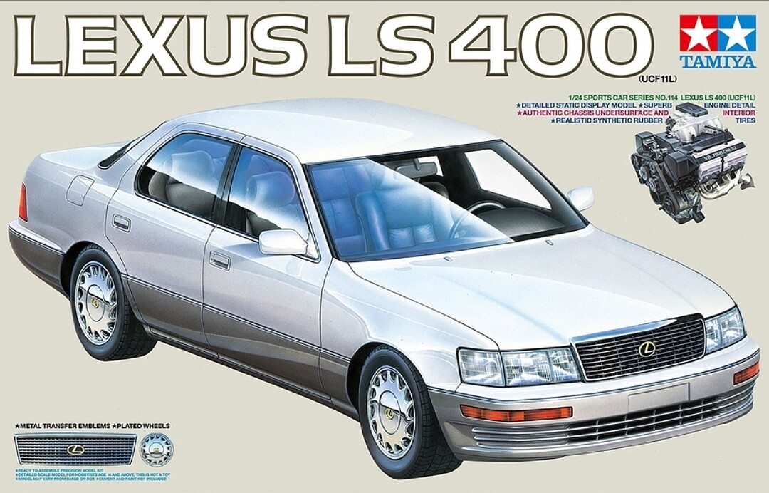 Lexus LS 400 -- Plastic Model Car Kit -- 1/24 Scale -- #24114 pictures ...