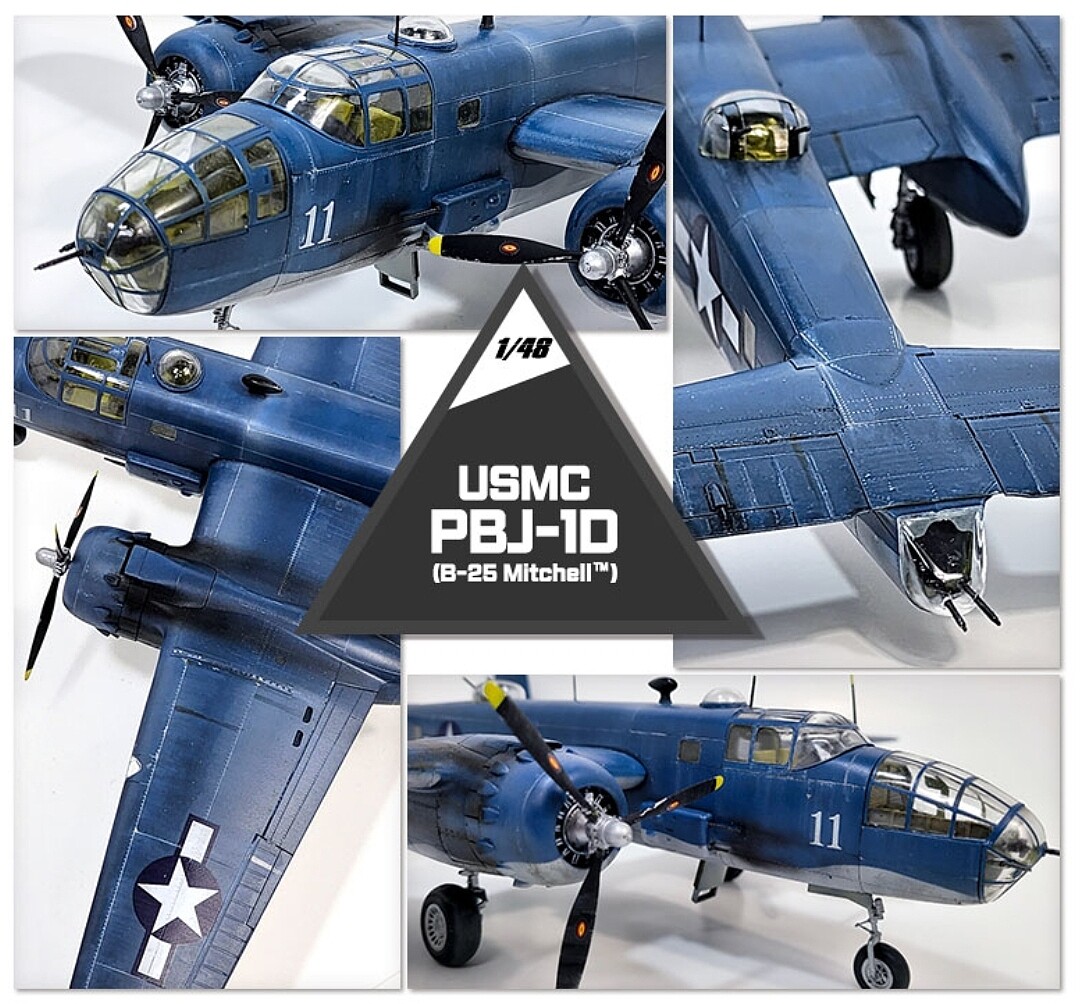 USMC PBJ-1D Bomber -- Plastic Model Airplane Kit -- 1/48 Scale ...