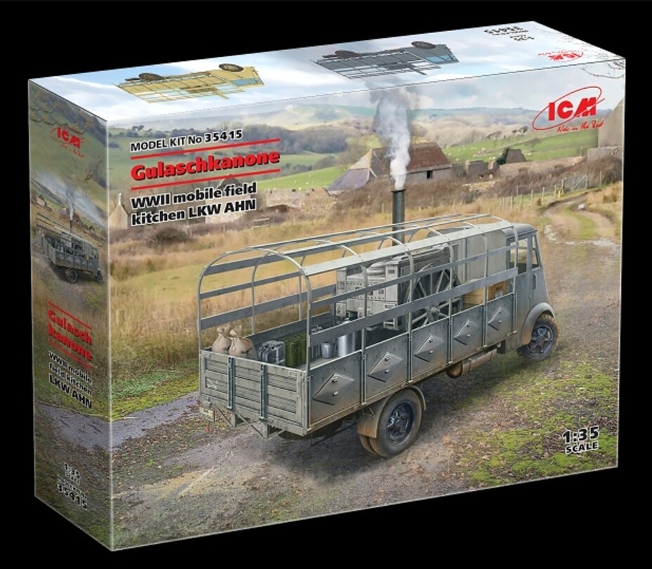 German AHN Mobile Field Kitchen Truck -- Plastic Model Military Vehicle ...