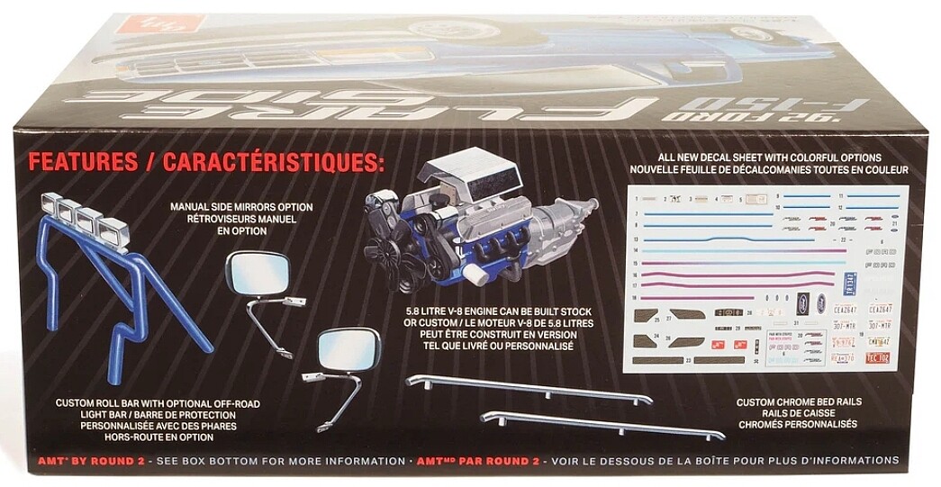 1992 Ford F150 Flareside Truck -- Plastic Model Truck Vehicle Kit -- 1/ ...