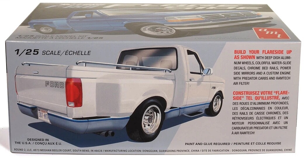 1992 Ford F150 Flareside Truck -- Plastic Model Truck Vehicle Kit -- 1/ ...