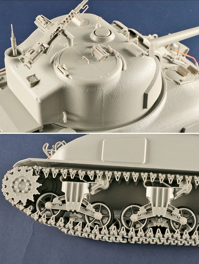 M4A1 Late Medium Tank -- Plastic Model Military Tank Kit -- 1/16 Scale ...