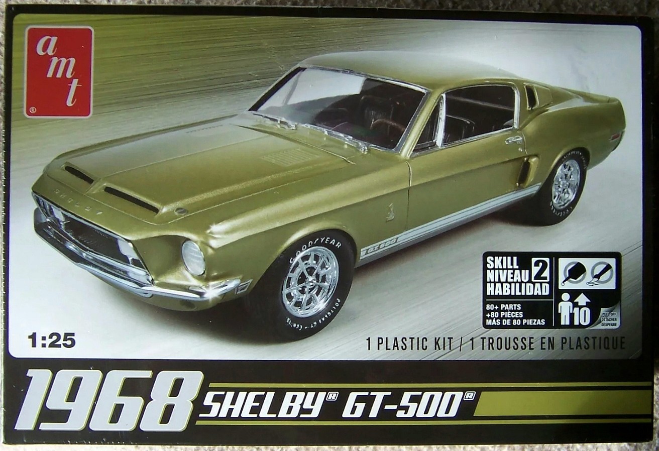 1968 Shelby GT500 -- Plastic Model Car Kit -- 1/25 Scale -- #634 ...