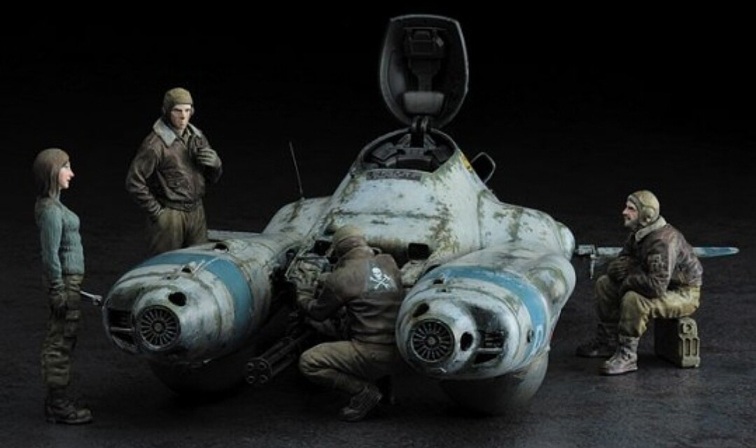 Ma.K Figure Set A Mercenary Troops -- Science Fiction Plastic Model Kit ...