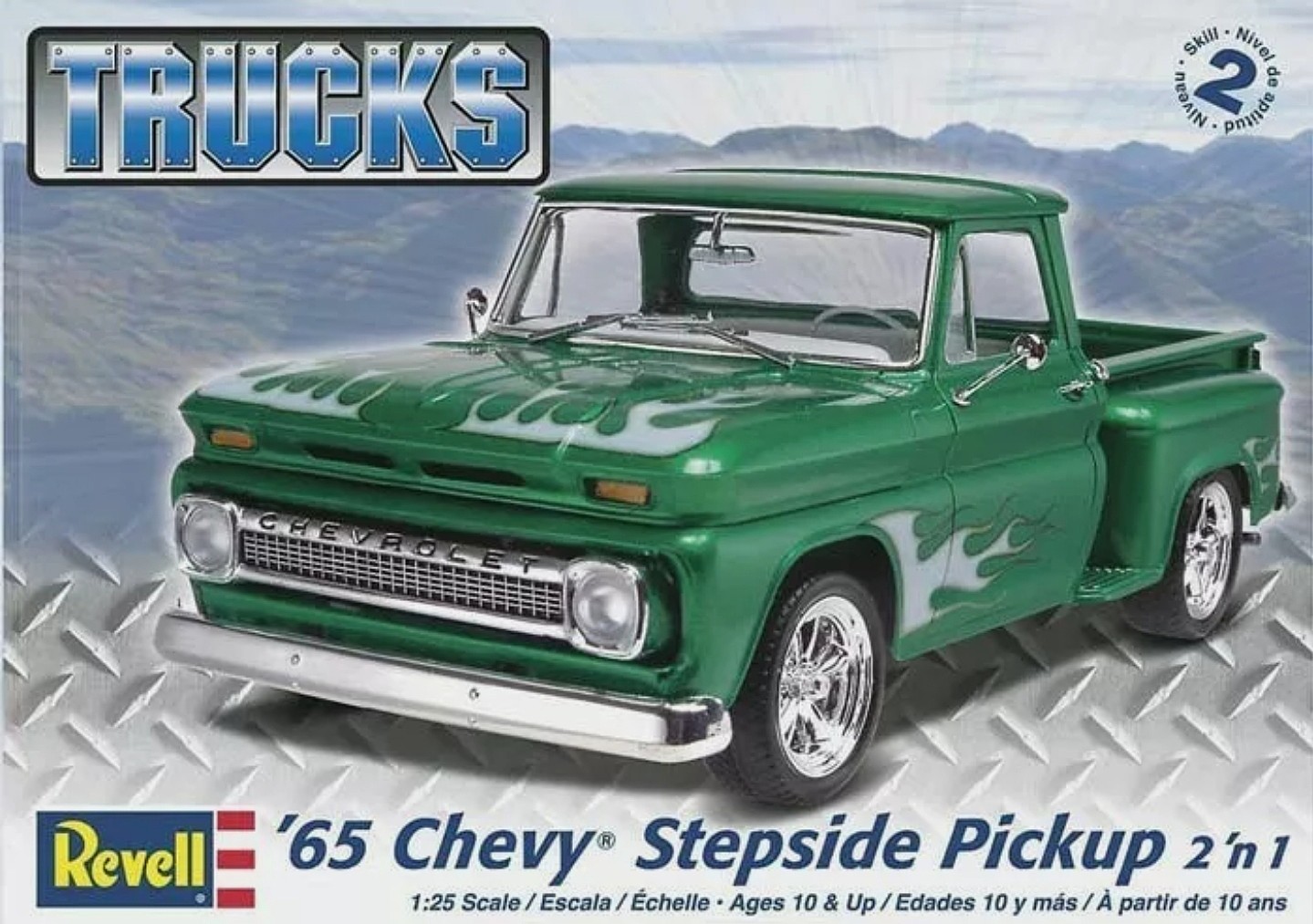 1965 Chevy Stepside Pickup 2'n1 -- Plastic Model Truck Kit -- 1/25 ...