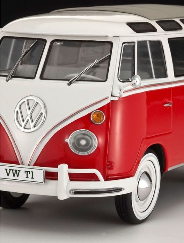 VW Beetle Window Bus (Samba) (Re-Issue) -- Plastic Model Bus Kit -- 1/ ...