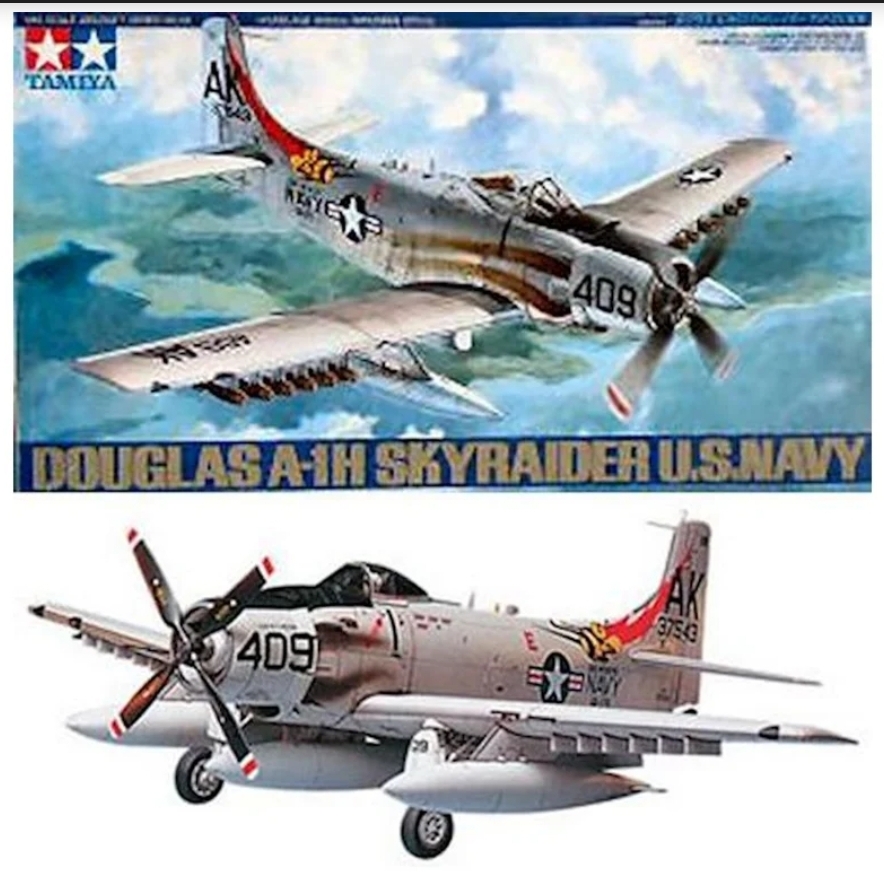 Douglas Skyraider AD-6 Attack Aircraft -- Plastic Model Airplane Kit ...