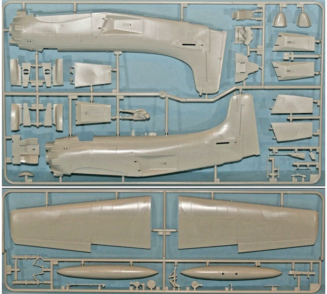 Douglas Skyraider AD-6 Attack Aircraft -- Plastic Model Airplane Kit ...