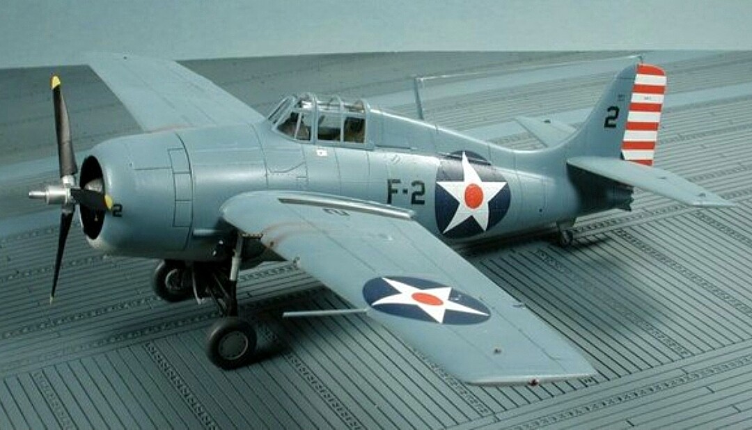 Grumman F4F-4 Wildcat Fighter Aircraft -- Plastic Model Airplane Kit ...