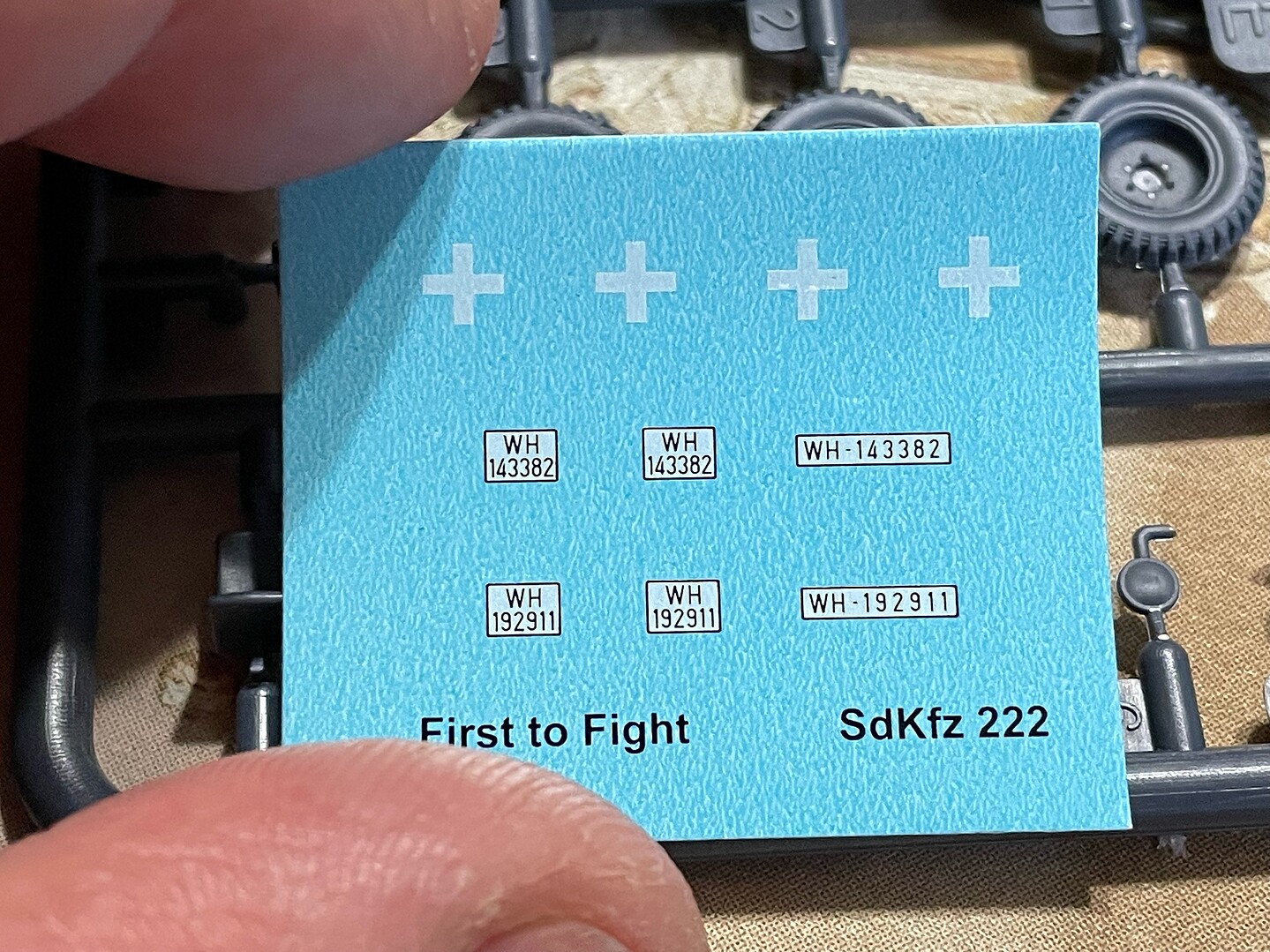 WWII SdKfz 222 German Light Armored Tank -- Plastic Model Tank Kit -- 1 ...