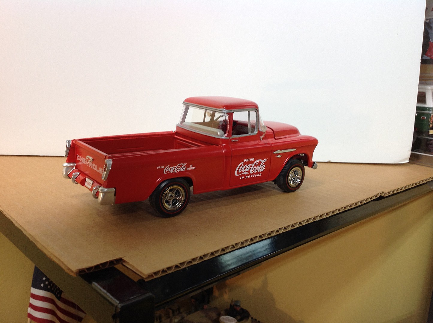 1955 Chevy Cameo Pickup (Coca-Cola) -- Plastic Model Car Kit -- 1/25 ...