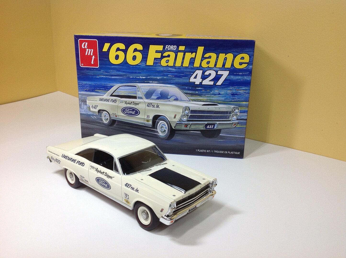 1966 Ford Fairlane 427 -- Plastic Model Car Truck Vehicle Kit -- 1/25 ...