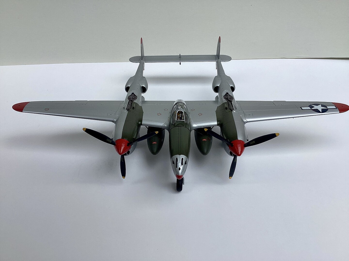 Lockheed P38J Lightning Fighter -- Plastic Model Airplane Kit -- 1/48 ...