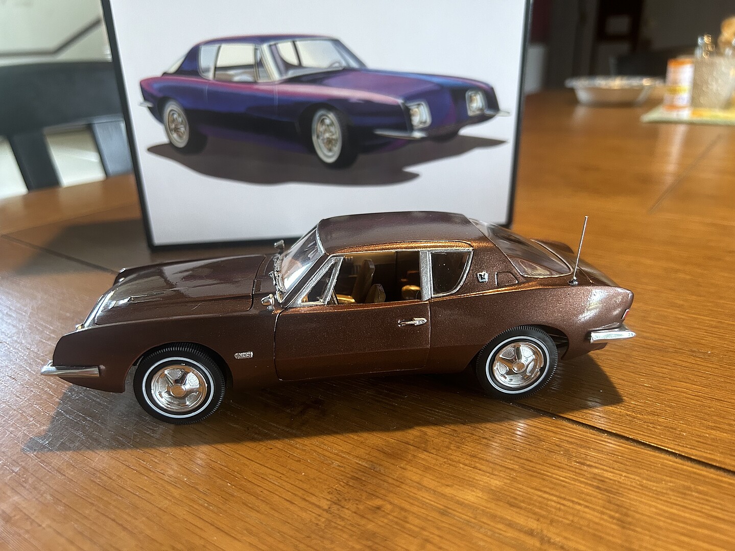 1963 Studebaker Avanti Sport Coupe -- Plastic Model Car Vehicle Kit ...