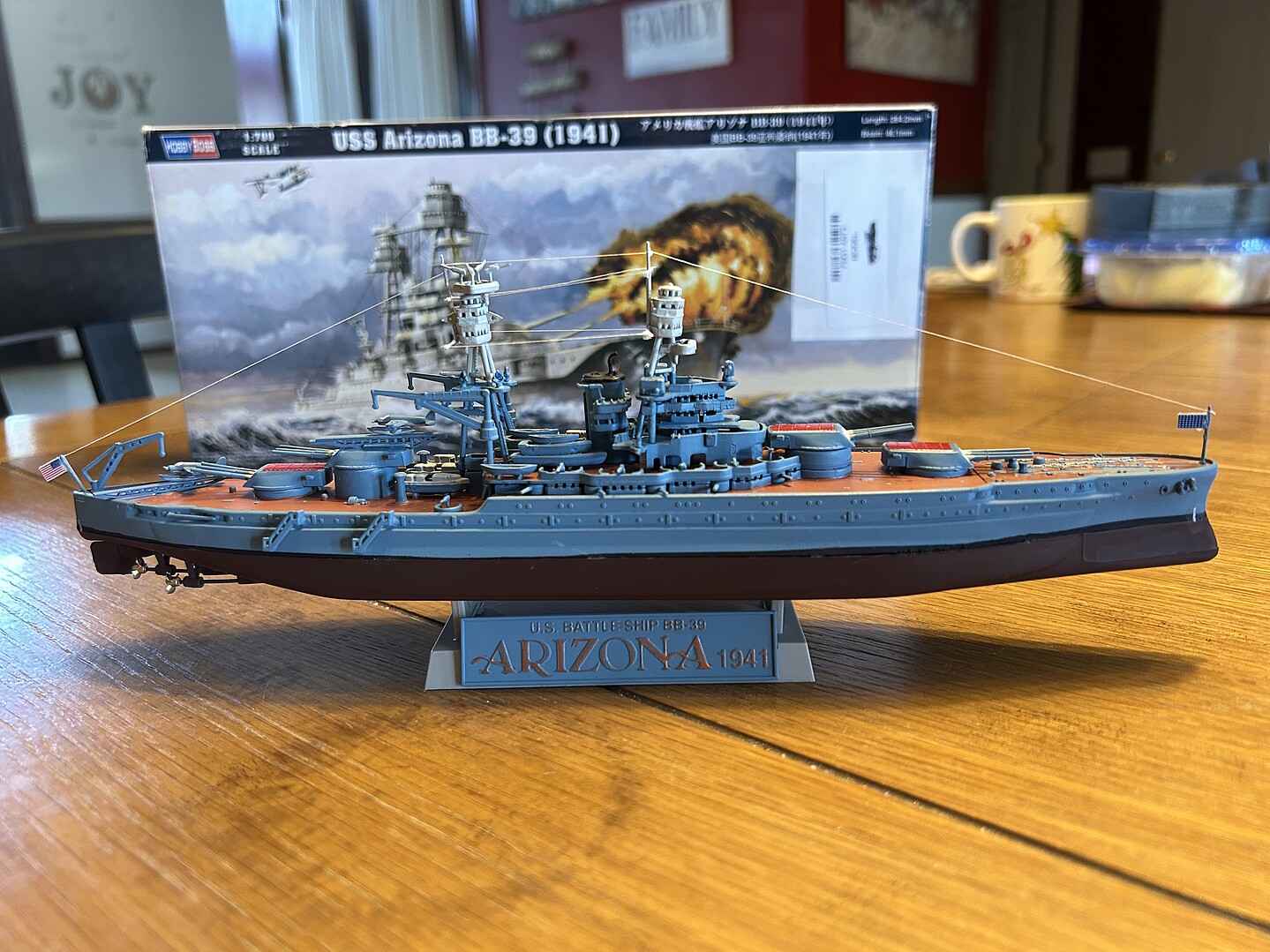 USS Arizona BB-39 -- Plastic Model Military Ship Kit -- 1/700 Scale ...