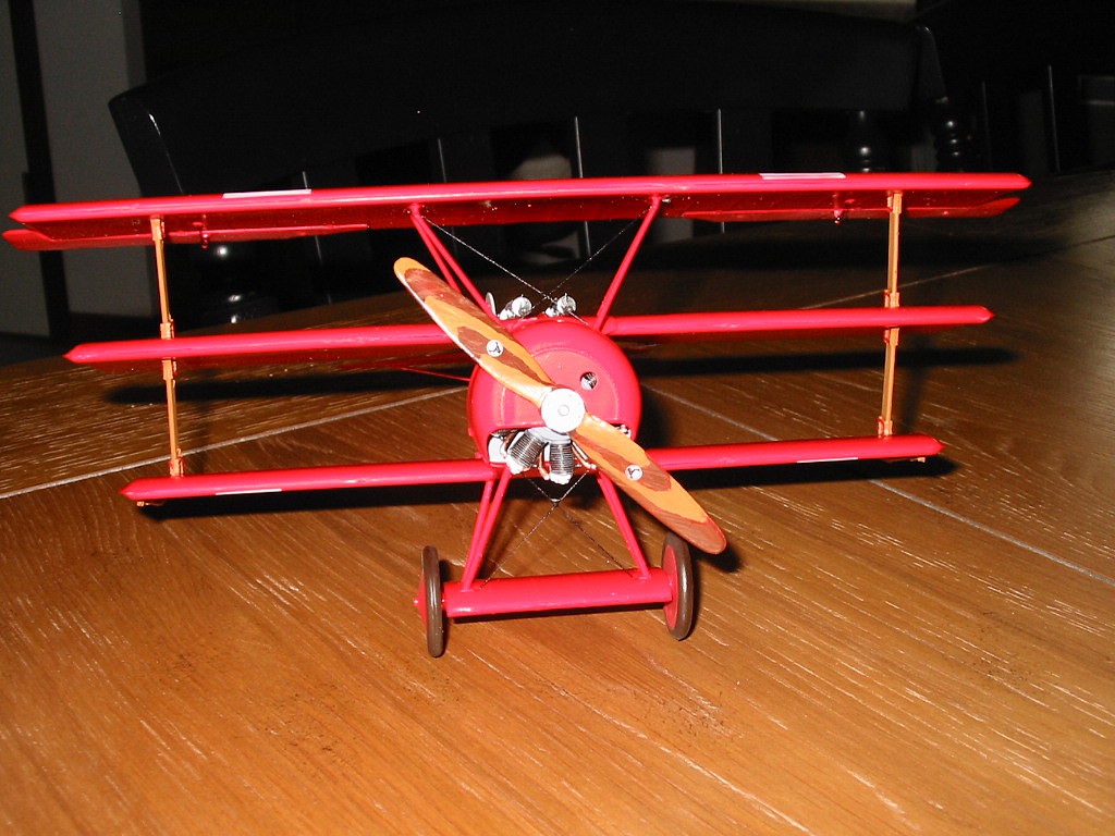 Fokker DR.I Manfred Von Richthofen Triplane -- Plastic Model Airplane ...