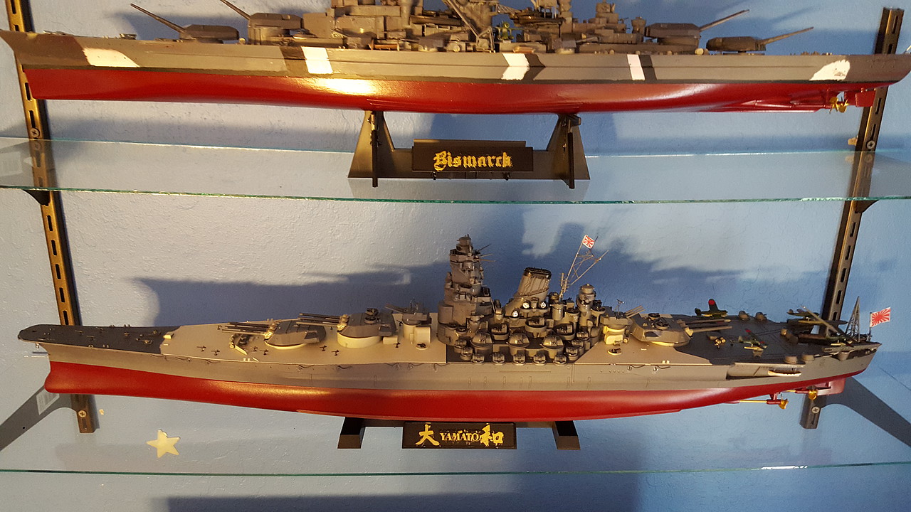 Japanese Yamato Battleship Boat -- Plastic Model Military Ship Kit -- 1 ...