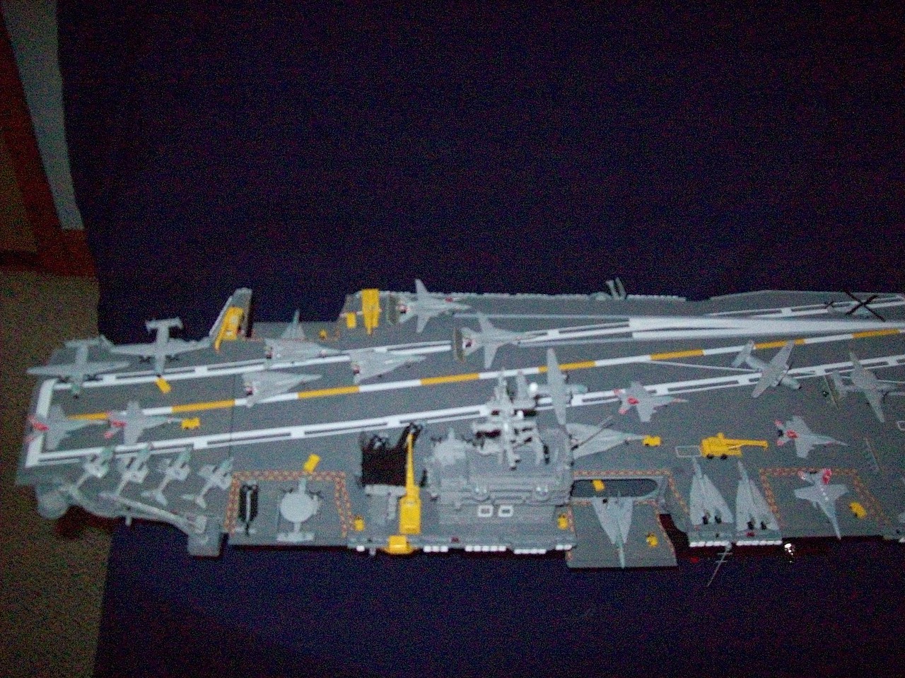 USS Nimitz CVN68 1975 Aircraft Carrier -- Plastic Model Military Ship ...