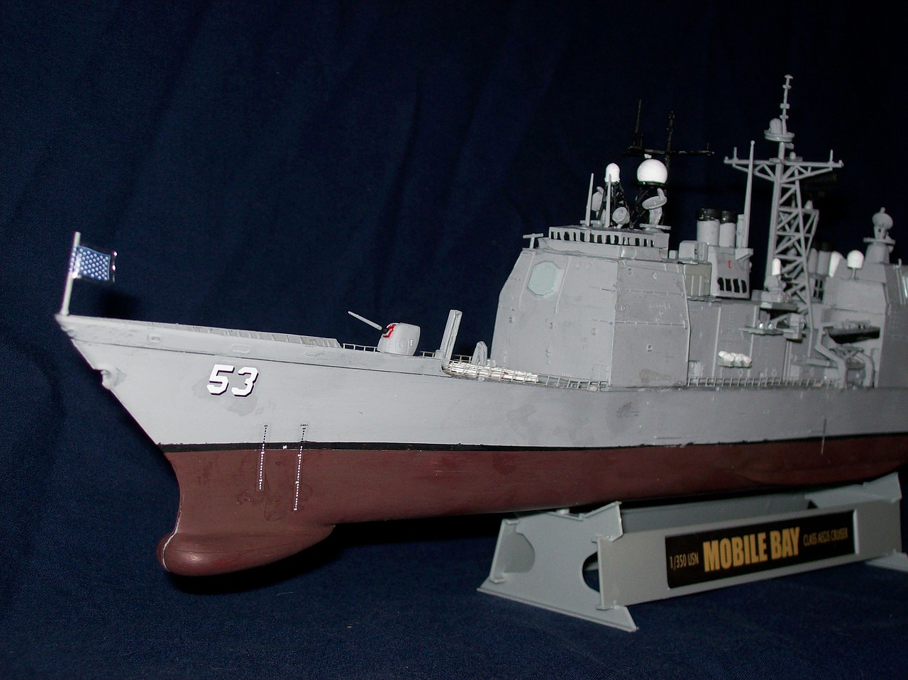 1002 USS Mobile Bay -- Plastic Model Military Ship -- 1/350 Scale ...