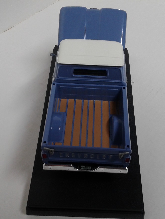 1960 Chevy Custom Fleetside Pickup with Go Kart -- Plastic Model Truck ...