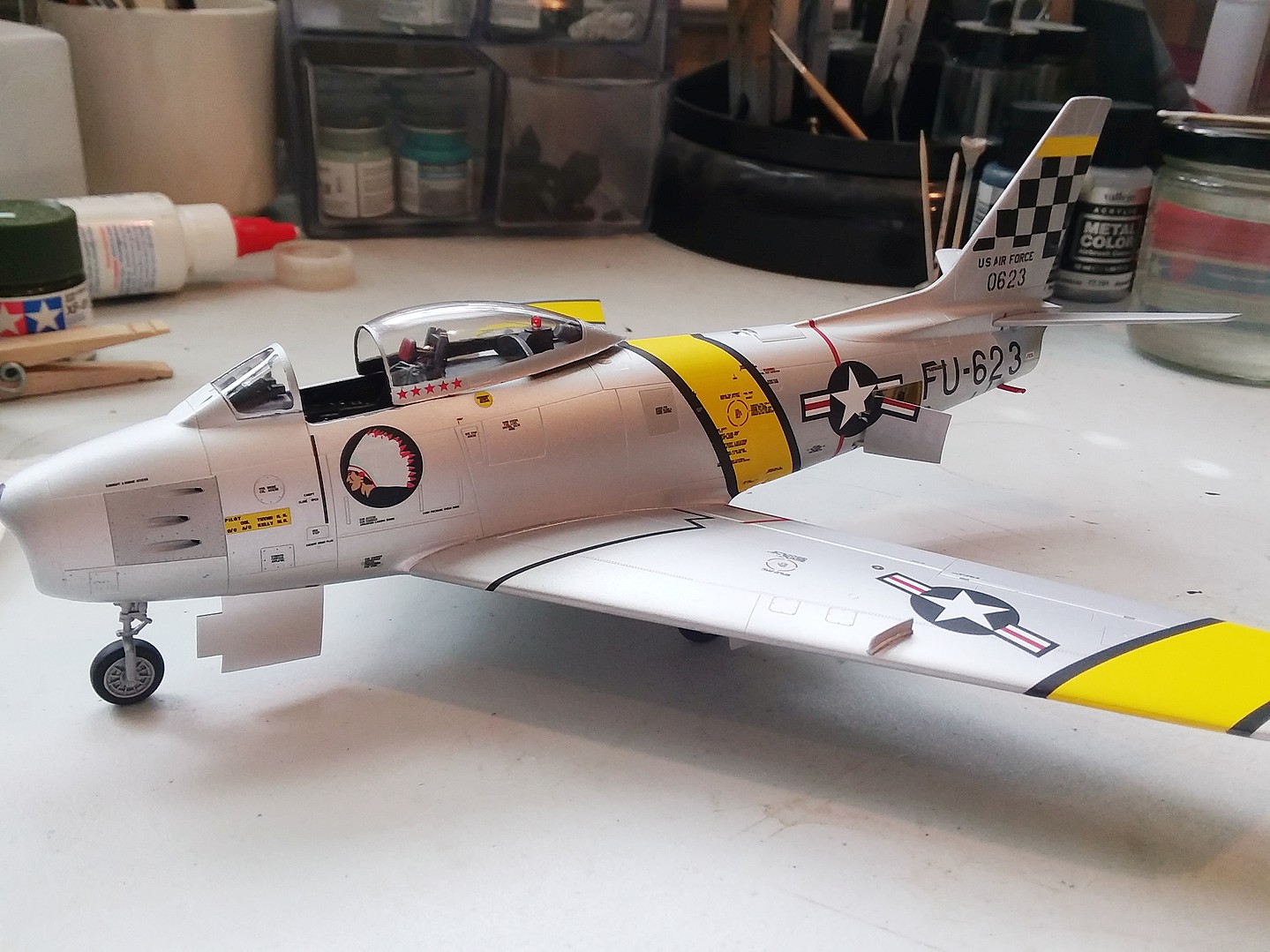 F-86F-30 Sabre USAF -- Plastic Model Airplane Kit -- 1/48 Scale ...