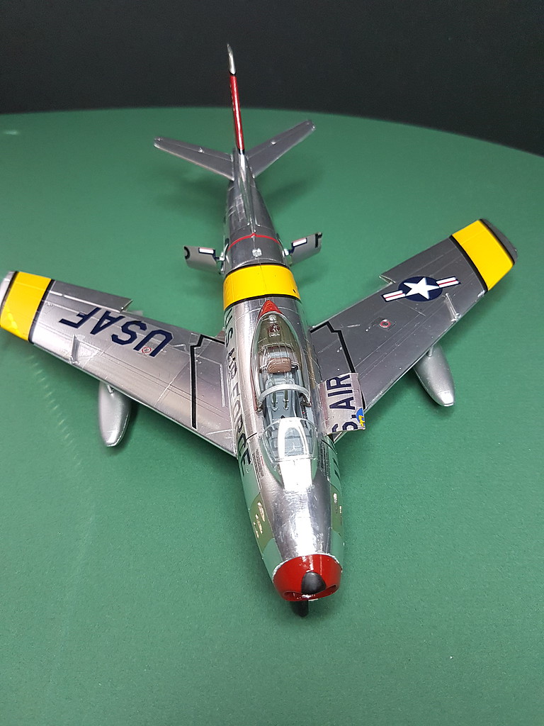 F-86F Sabre Jet -- Plastic Model Airplane Kit -- 1/48 Scale -- #855319 ...