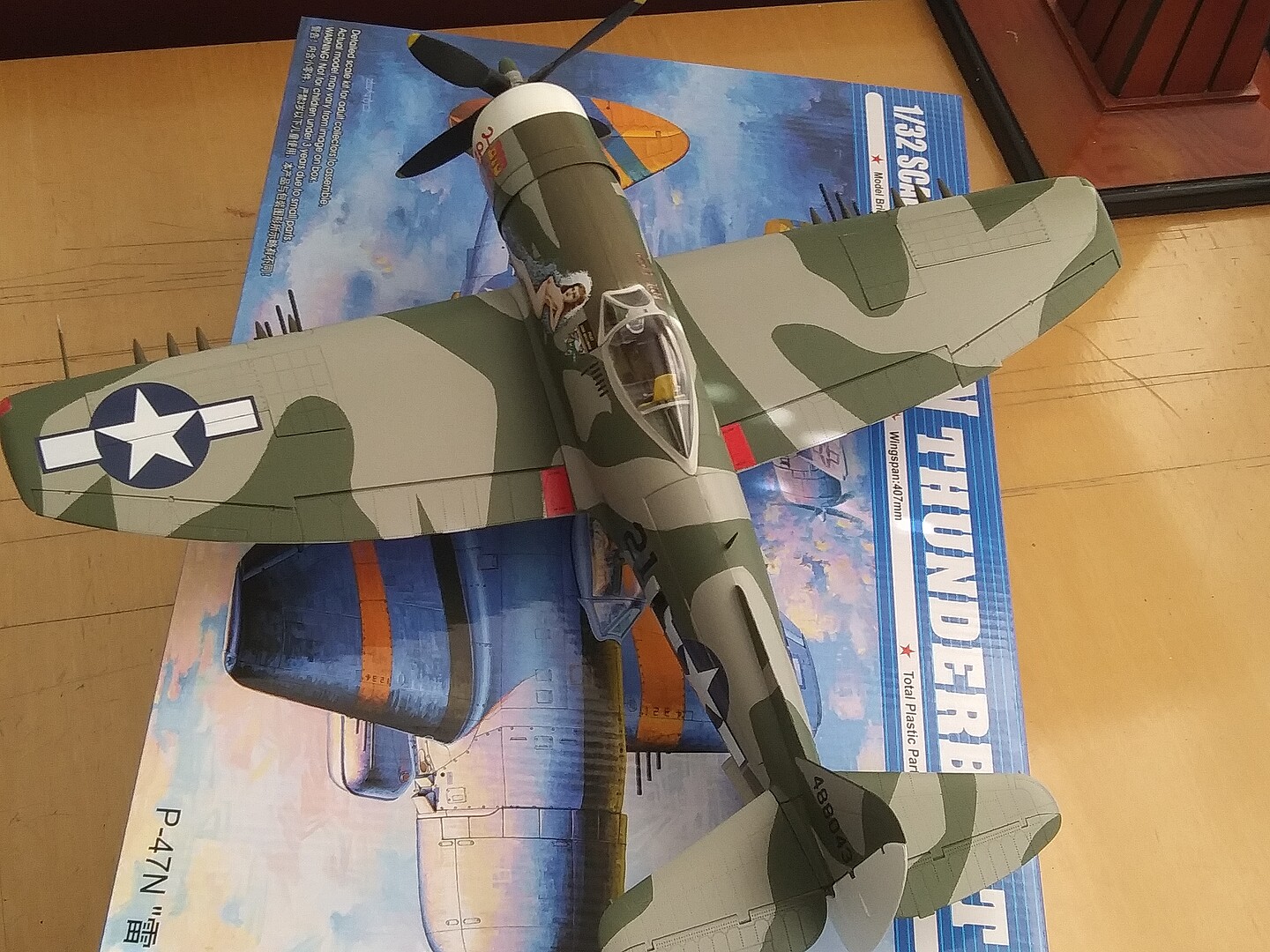 P47N Thunderbolt Fighter -- Plastic Model Airplane -- 1/32 Scale ...