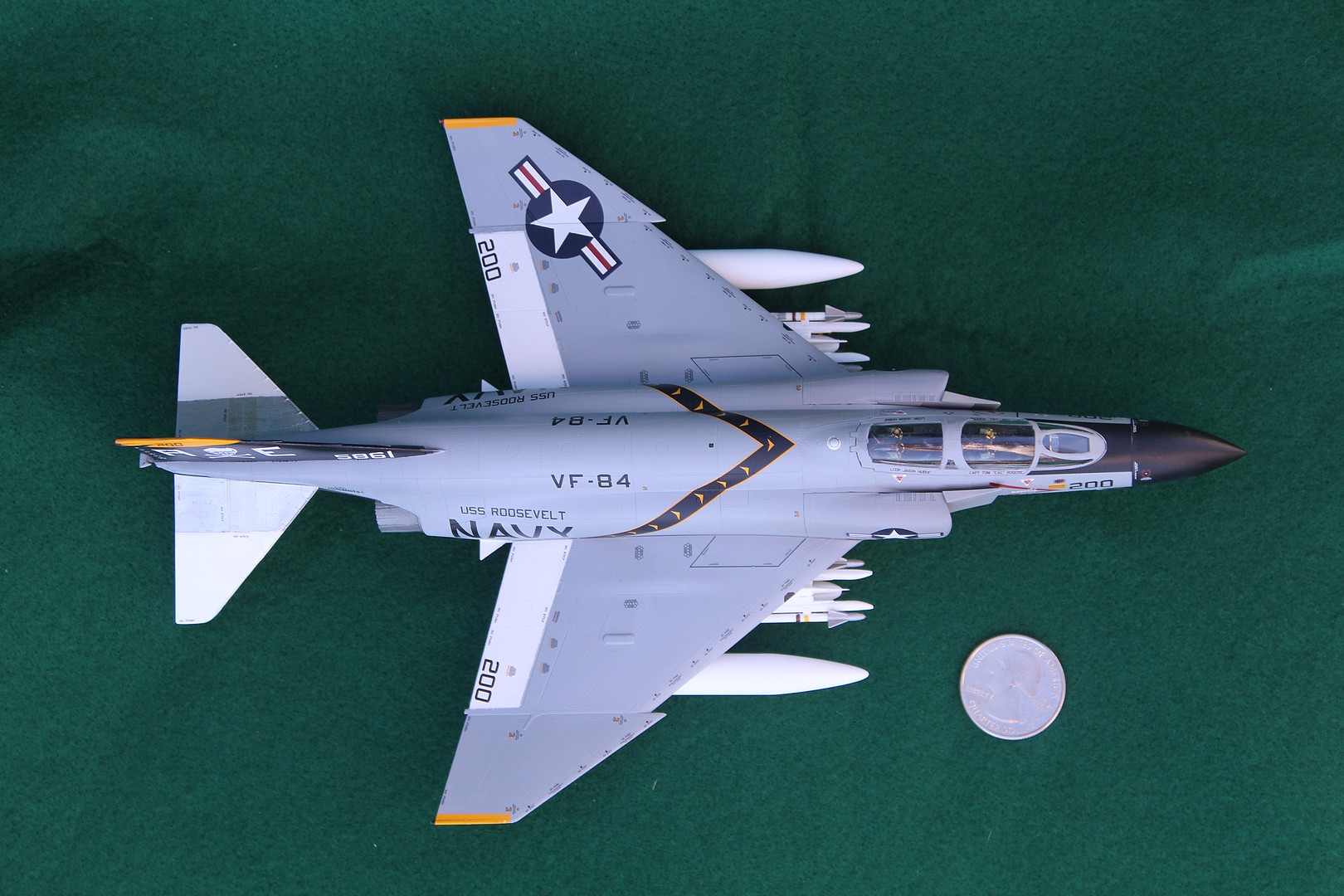 F-4J VF-84 Jolly Rogers -- Plastic Model Airplane Kit -- 1/72 Scale ...