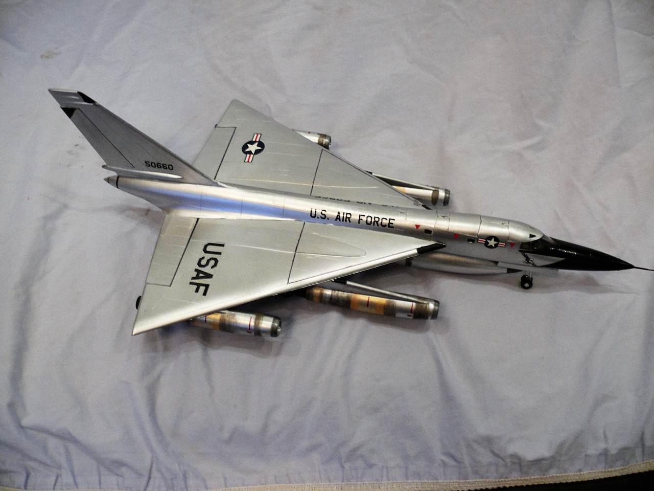 B-58 Hustler Bomber Military Aircraft Plane -- Plastic Model Airplane ...